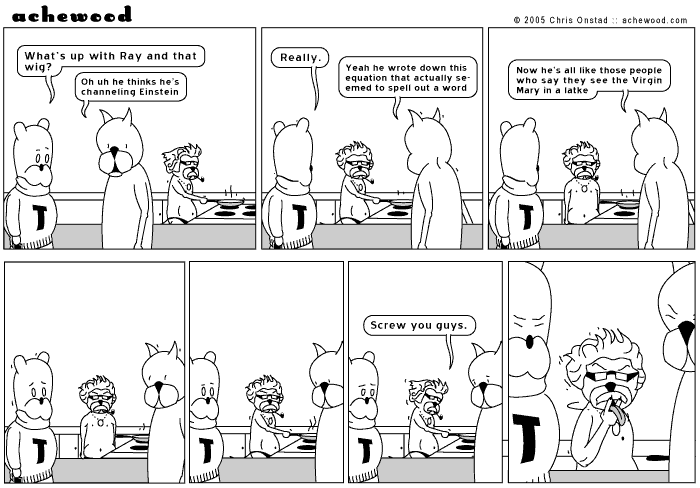 Achewood: Ray as Einstein